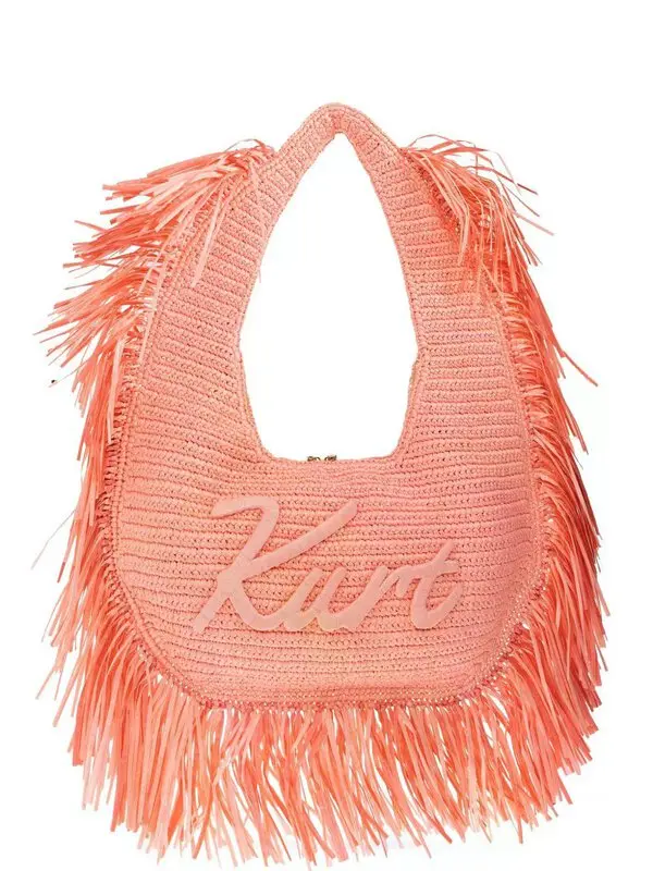Kurt Geiger Kurt Large Fringe-trim Bag - Pink