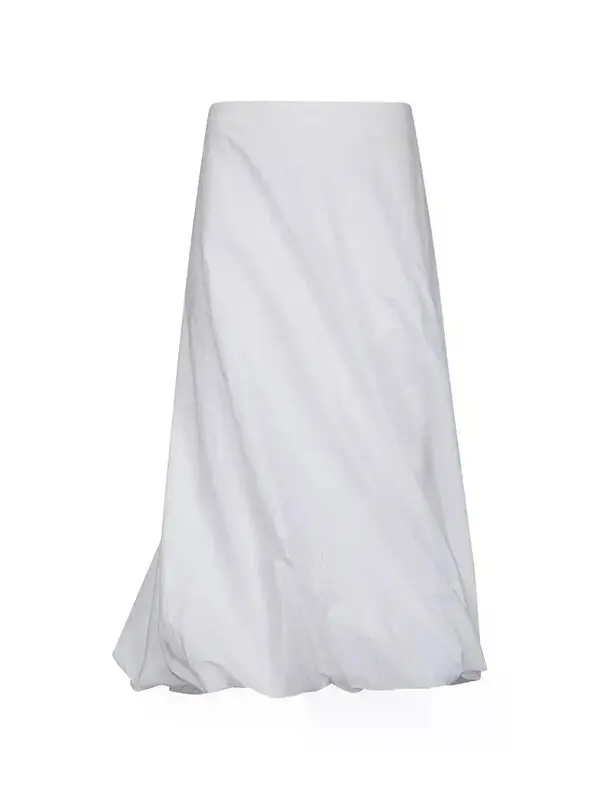 RÓHE Twisted Crushed Skirt - White