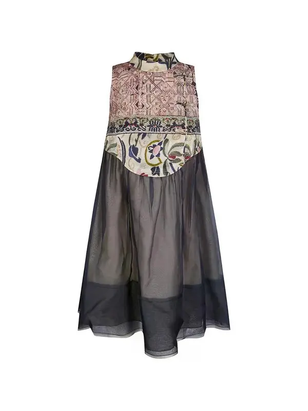HUI HUI Fabio Sleeveless Midi Dress