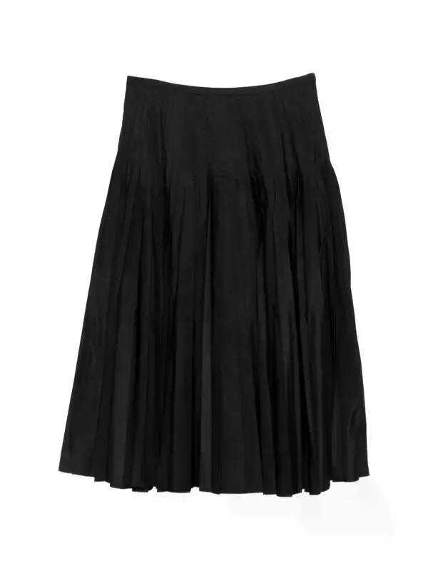 RÓHE Pleated Midi Skirt - Black