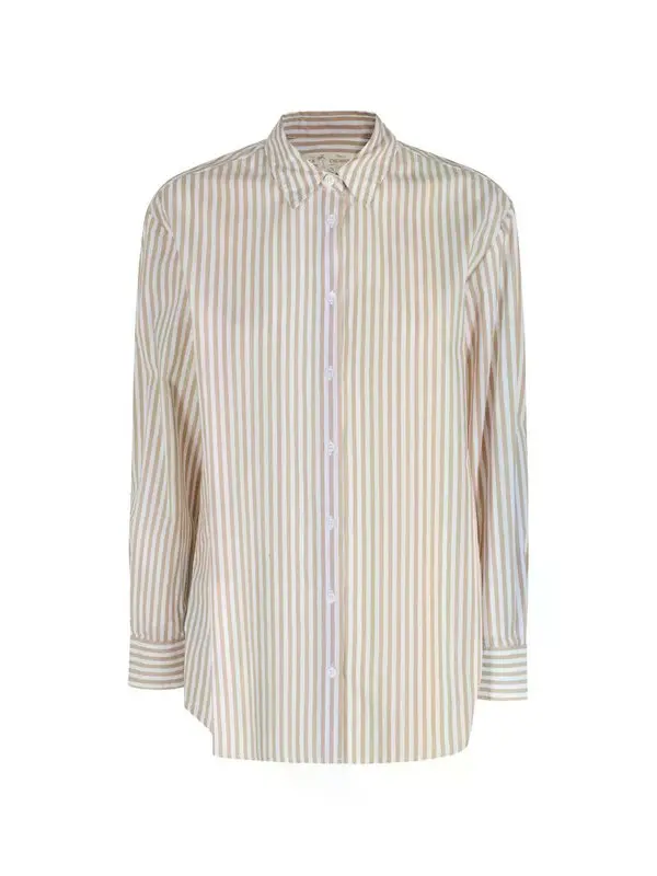 MC2 SAINT BARTH Brigitte Stripe-pattern Shirt - Neutrals