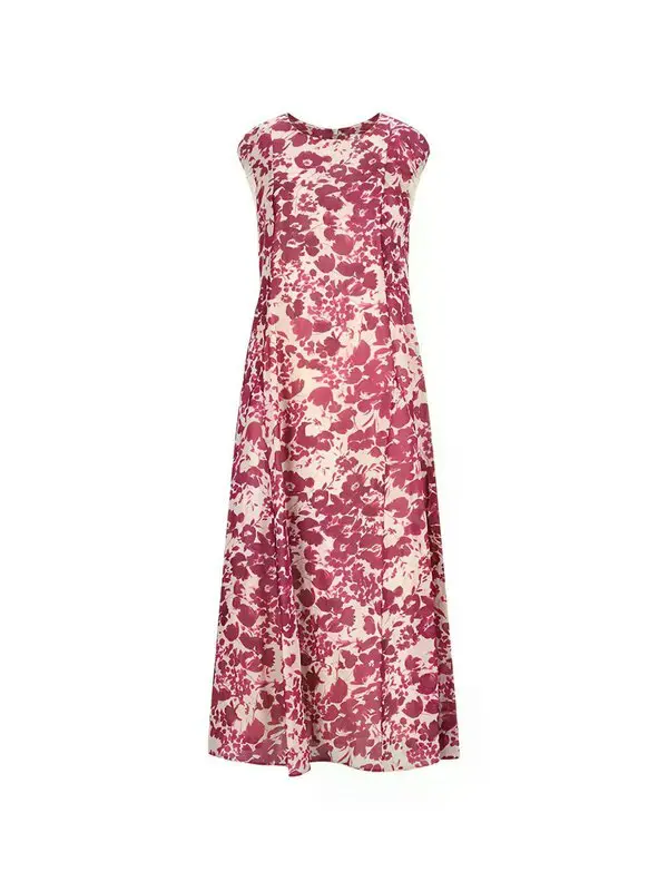 Max Mara A-line Floral-print Dress - Neutrals