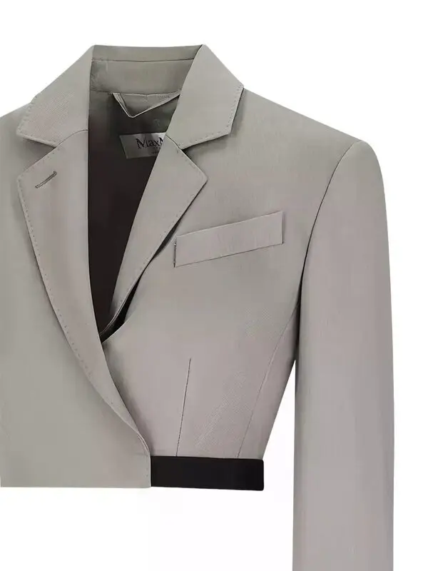 Max Mara Cropped Jacket With Notched Lapels