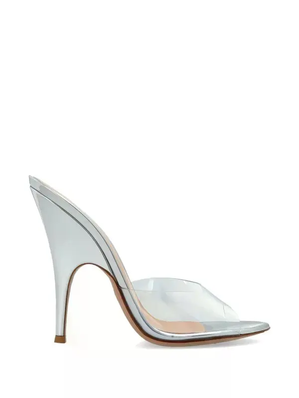 GIANVITO ROSSI Sofia Mule 95 Pumps - Silver