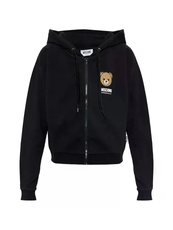Moschino Teddy Bear Logo Hoodie - Black