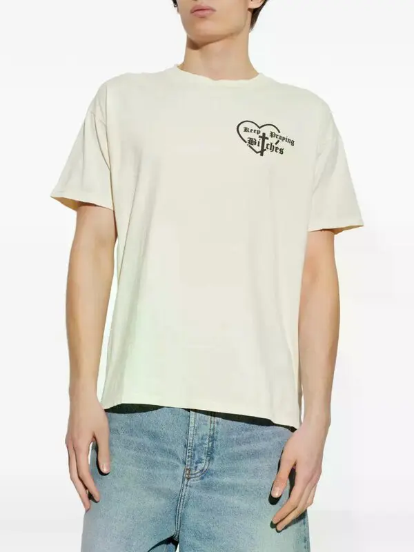 WILLY CHAVARRIA Graphic-print T-shirt - Neutrals