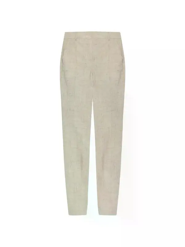 Moschino Slub-texture Tailored Trousers - Neutrals