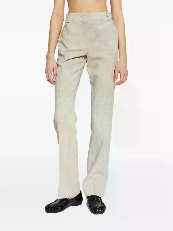 Moschino Slub-texture Tailored Trousers