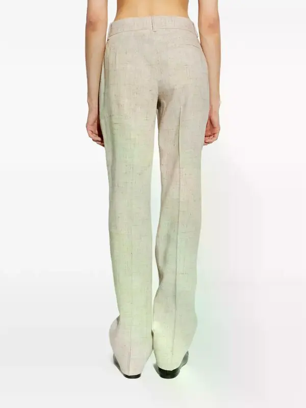Moschino Slub-texture Tailored Trousers