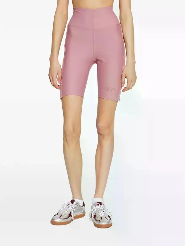 Moschino Logo-tape Cycling Shorts - Pink