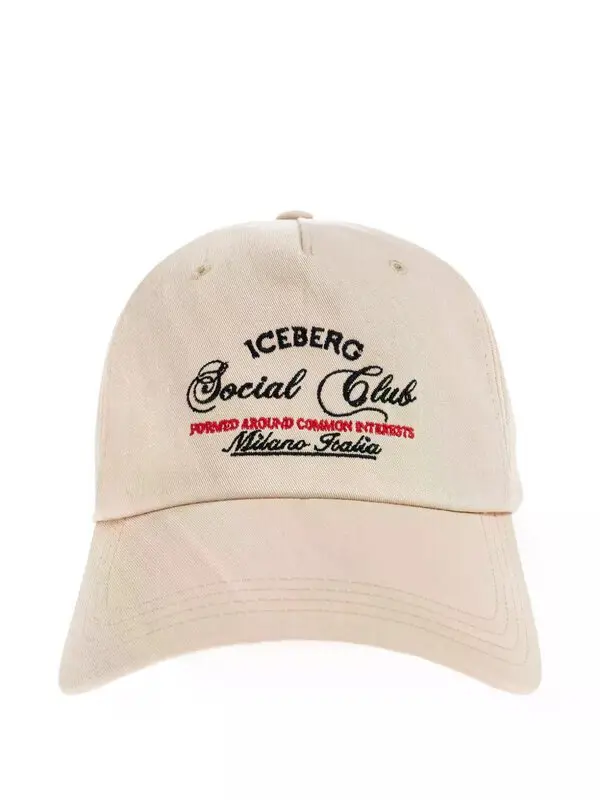 Iceberg Logo-embroidered Baseball Cap - Neutrals