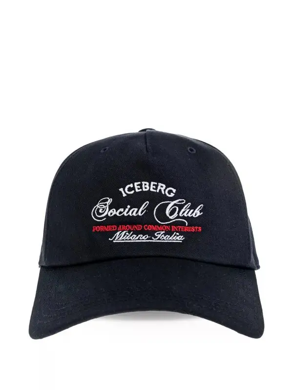 Iceberg Embroidered Logo Baseball Cap - Blue