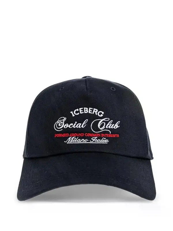 Iceberg Embroidered Logo Baseball Cap - Blue