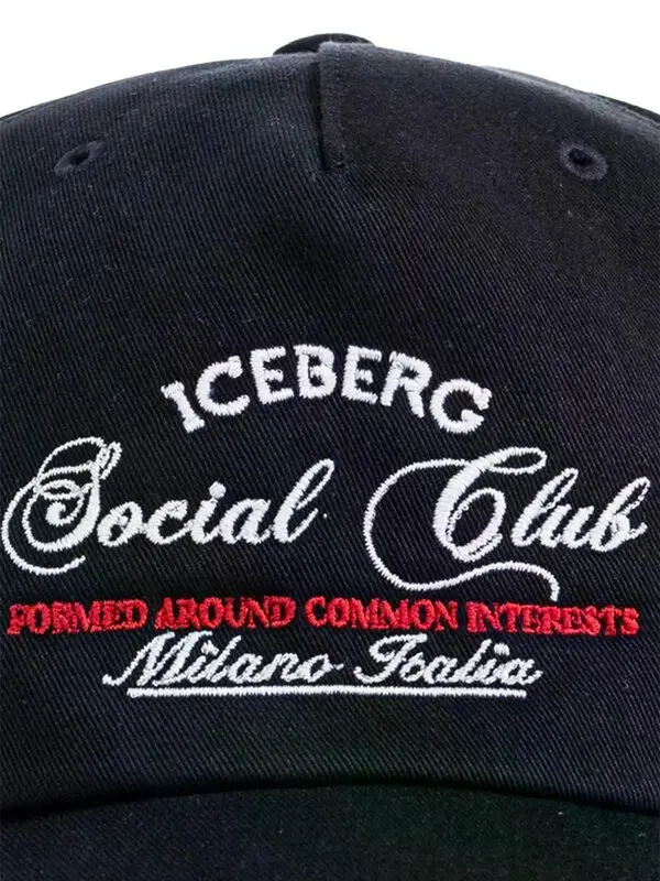 Iceberg Embroidered Logo Baseball Cap - Blue