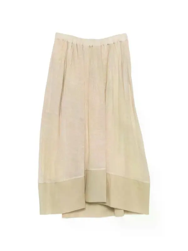 GENTRYPORTOFINO Elasticated-waist Midi Skirt - Neutrals