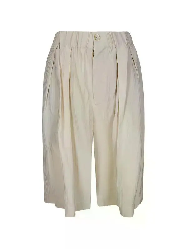 UMA WANG Chevron Pattern Trousers - Neutrals