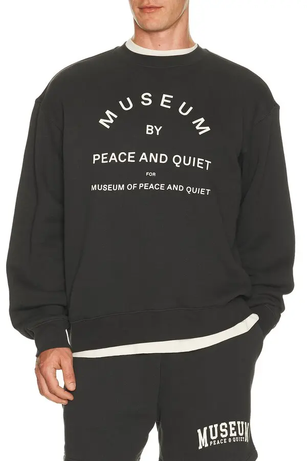 MUSEUM OF PEACE & QUIET Museum Pq Crewneck - Black