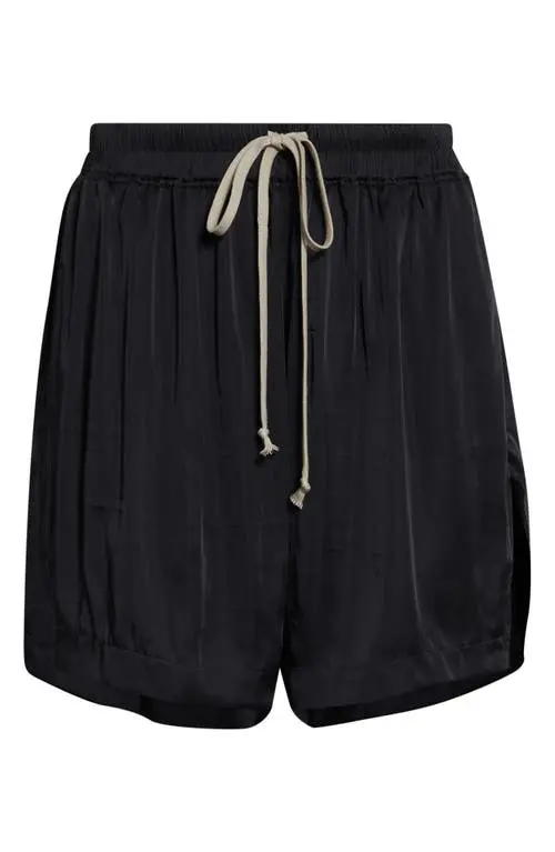 Rick Owens Charmeuse Board Shorts - Black