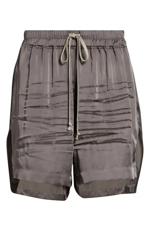 Rick Owens Charmeuse Board Shorts - Dust