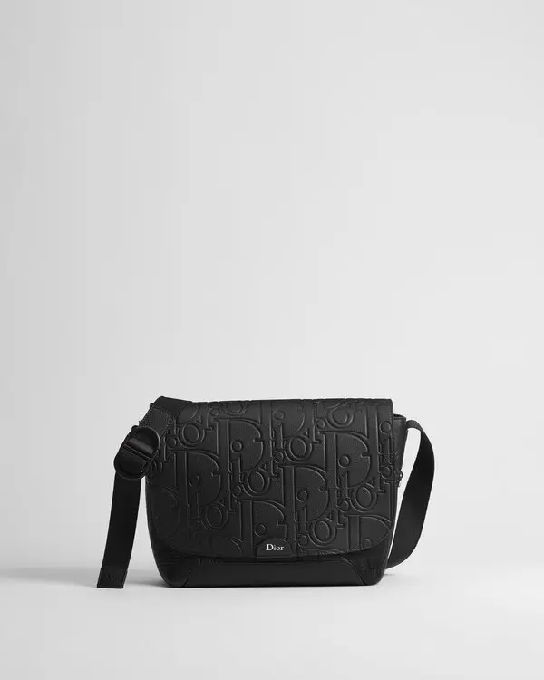 Dior Small Jett Messenger Bag With Flap - Black Dior Gravity Leather