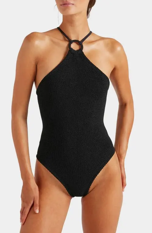 Hunza G Jasmine O-ring One-piece Swimsuit - Black