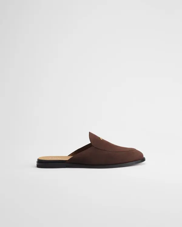 Dior Antibes Mule - Brown Suede Calfskin