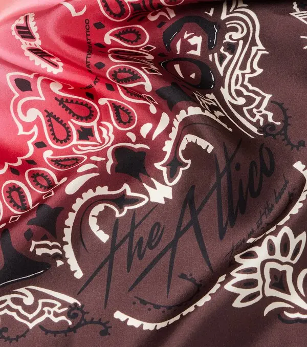 Attico Printed Silk Scarf