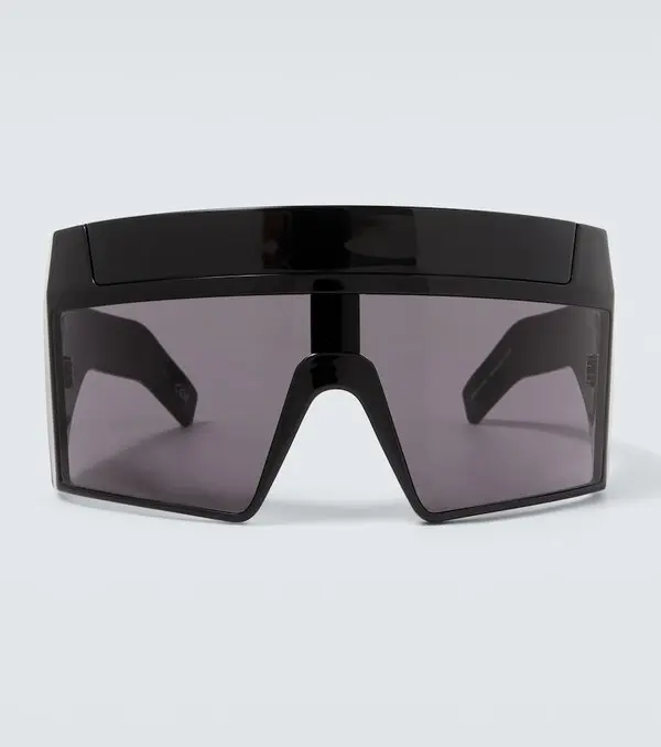 Rick Owens Rev Shiny Shield Sunglasses - Black