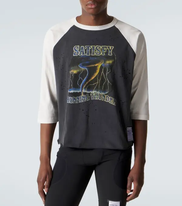 Satisfy Mothtech Printed Cotton T-shirt