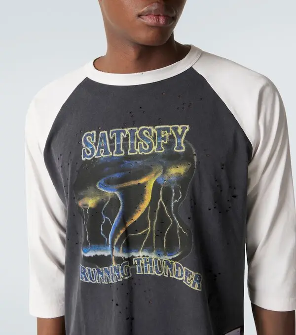 Satisfy Mothtech Printed Cotton T-shirt