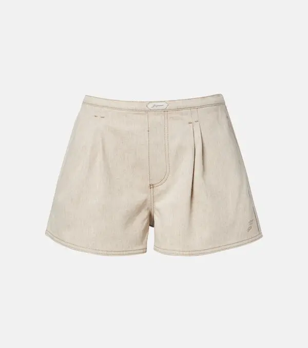 Jacquemus Amelo De-nîmes Denim Shorts - Beige