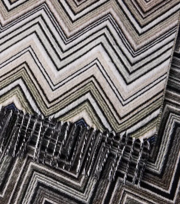 Missoni Perseo Zigzag Wool And Cashmere Throw