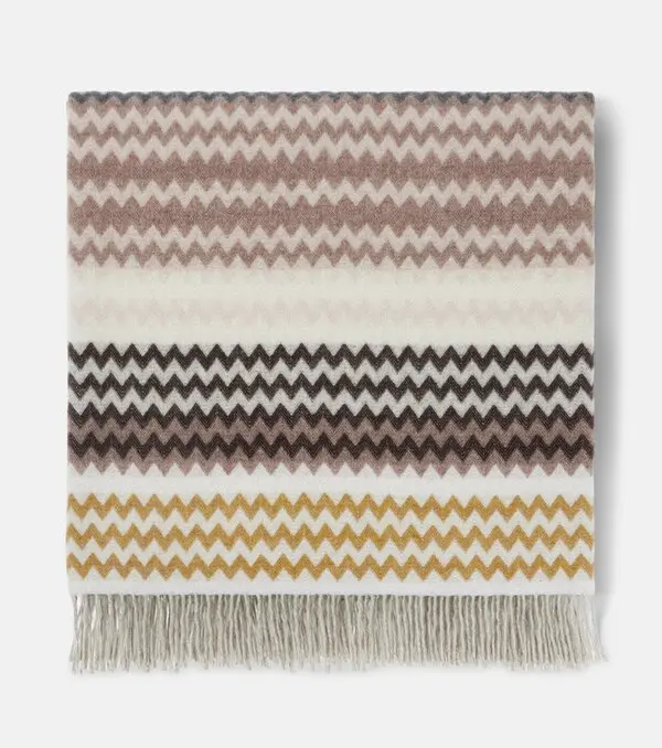 Missoni Humbert Zigzag Wool-blend Throw - Multicoloured