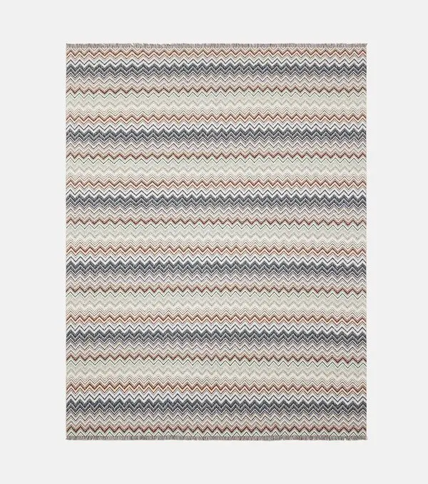 Missoni Zigzag Cotton And Wool-blend Blanket - Multicoloured