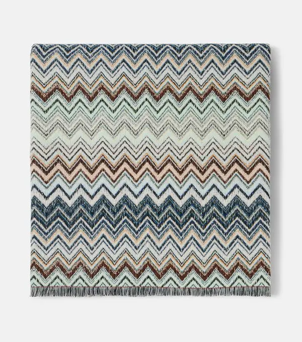 Missoni Zigzag Cotton And Wool-blend Blanket - Multicoloured