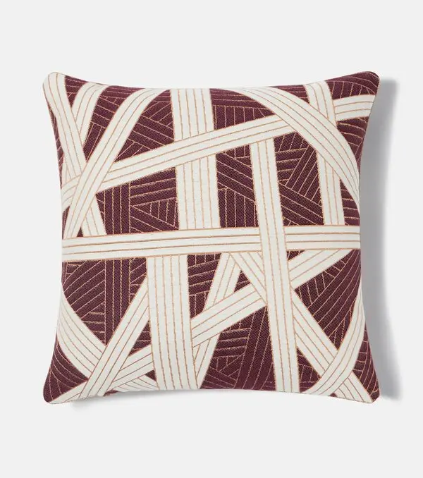 Missoni Nastri Cotton-blend Cushion - Brown