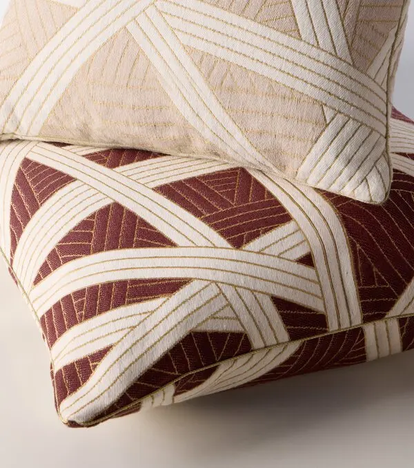 Missoni Nastri Cotton-blend Cushion - Brown