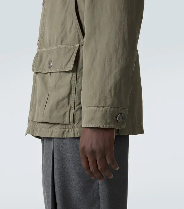 Brunello Cucinelli Cotton And Linen Field Jacket