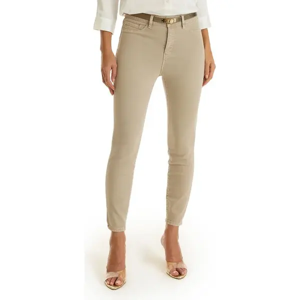 THE NOLI SHOP Nina Cropped Skinny Jean - Oatmeal