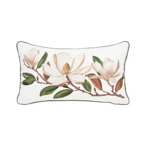 RIGHTSIDE DESIGNS Magnolia Lumbar Pillow - Green