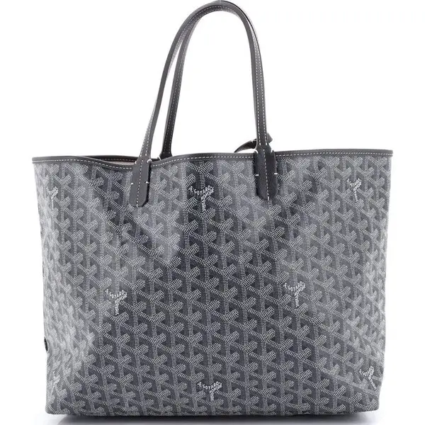 Goyard Saint Louis Tote Coated Canvas Pm - Grey