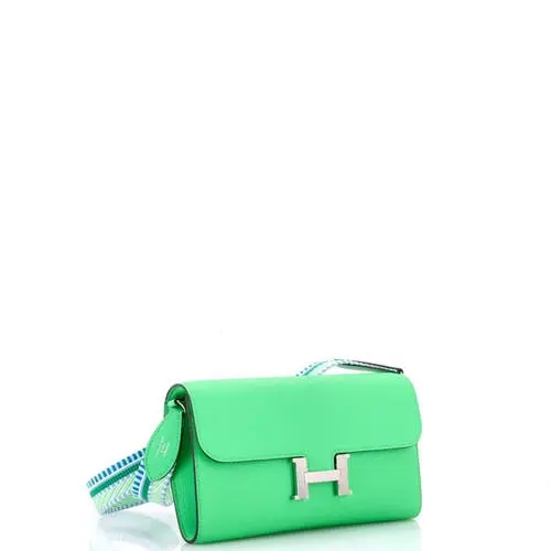Hermès Cavale Constance To Go Wallet Evercolor - Vert Comics