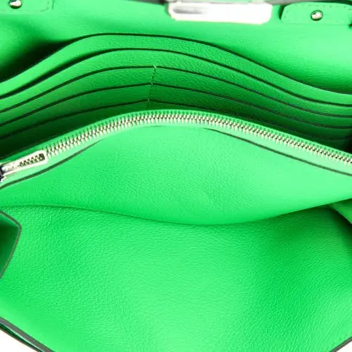 Hermès Cavale Constance To Go Wallet Evercolor - Vert Comics