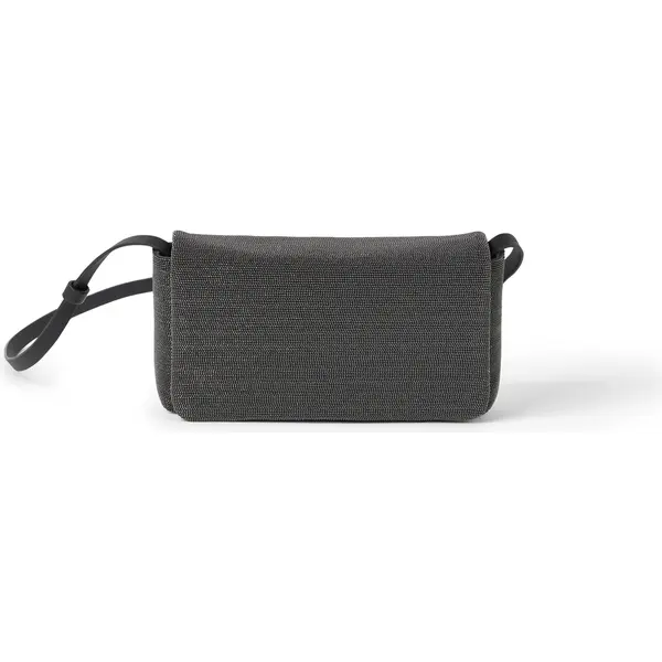 Brunello Cucinelli Precious Flap Bag In Grained Leather - Black