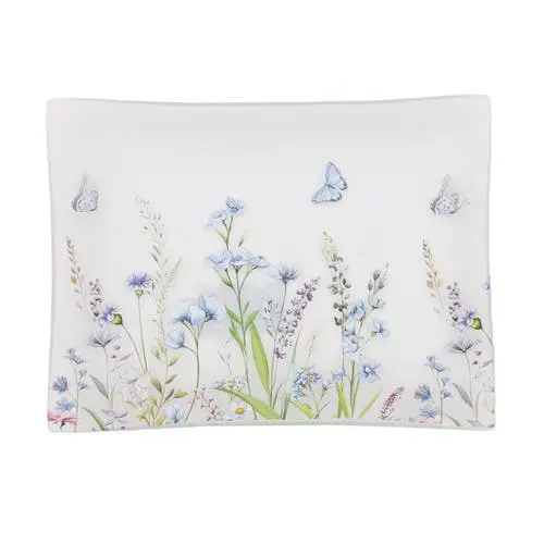 C&F HOME Spring Lavender And Butterflies Novelty Dinnerware Serving Plate 6.3 - Blue