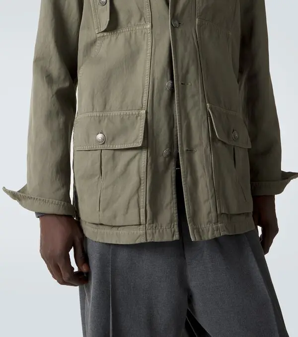 Brunello Cucinelli Cotton And Linen Field Jacket