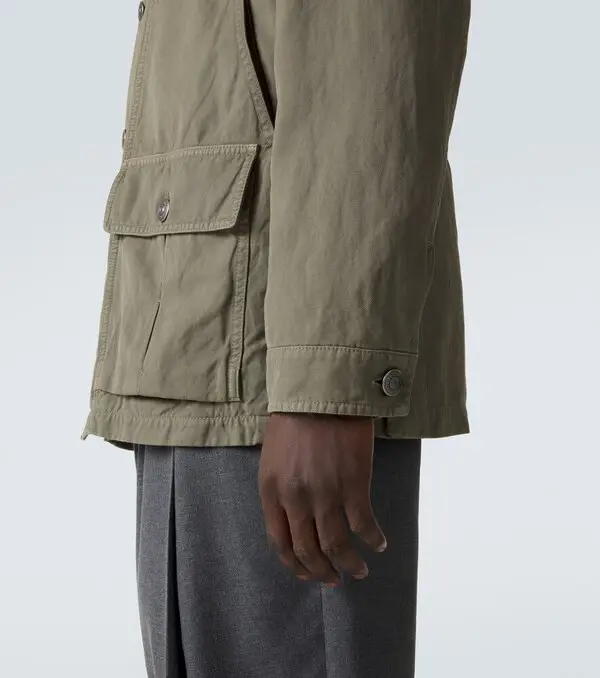 Brunello Cucinelli Cotton And Linen Field Jacket