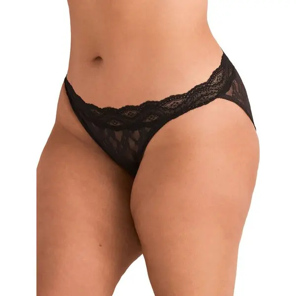 ADORE ME Maud Lace Bikini Panty - Black