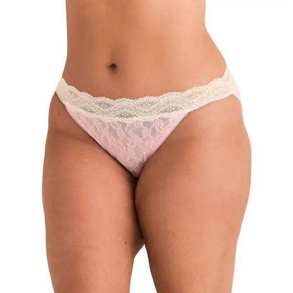 ADORE ME Maud Lace Bikini Panty - Light Pink