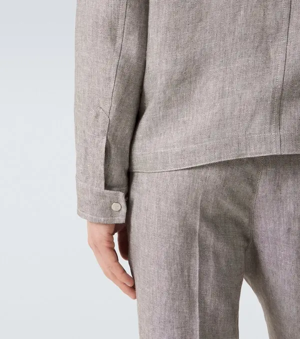 Brunello Cucinelli Hemp And Linen Overshirt